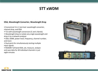 Sunrise Telecom Product Presentation 2009. Ro | PPT