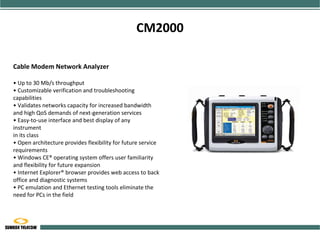 Sunrise Telecom Product Presentation 2009. Ro | PPT