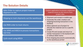 COLLABORATE 18 Presentation: Implementing WMS for 30+ Warehouses in 12 ...