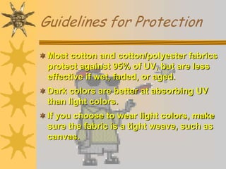 Sun safety | PPT | Free Download