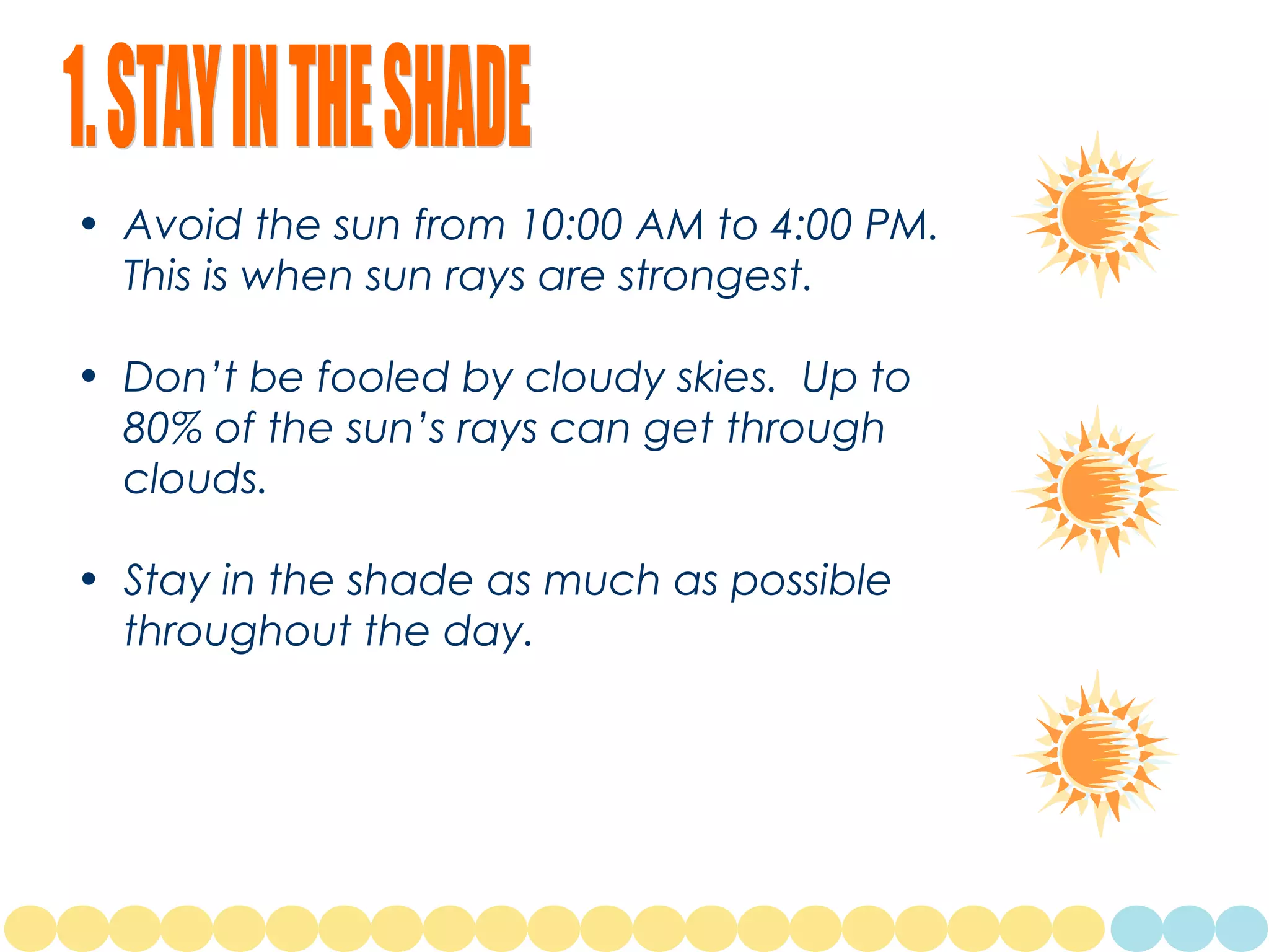 Sun protection Safety Tips | PPT