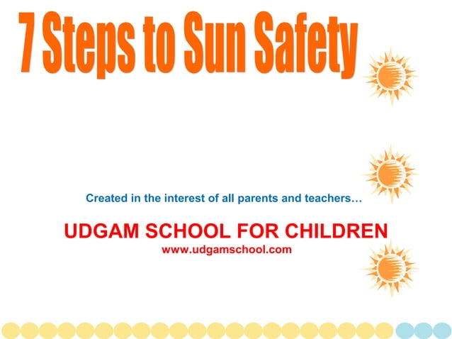 Sun protection Safety Tips | PPT