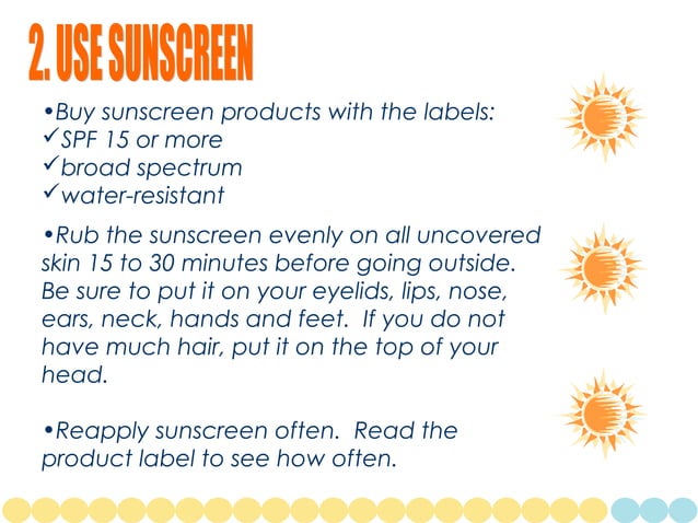 Sun protection Safety Tips | PPT
