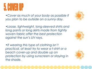 Sun protection Safety Tips | PPT
