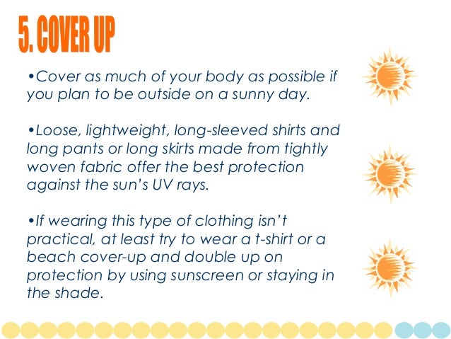 Sun protection Safety Tips