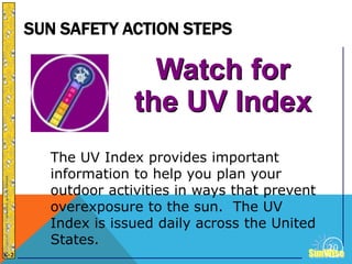 Sun safety P - 3 | PPT | Free Download