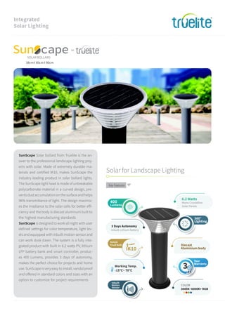 SunScape Solar bollard | PDF