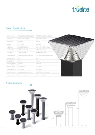 SunScape Solar bollard | PDF