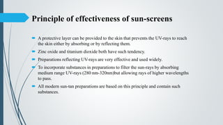 Sunscreen, Classifications, Sun Protection Factor(SPF), Regulatory aspects | PPTX