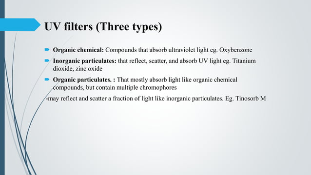 Sunscreen, Classifications, Sun Protection Factor(SPF), Regulatory aspects | PPTX | Skin Care ...