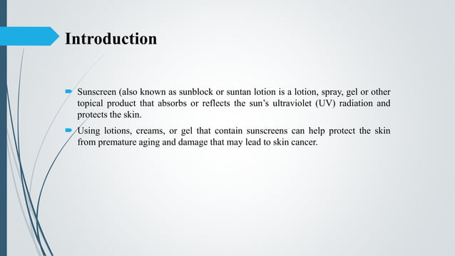 Sunscreen, Classifications, Sun Protection Factor(SPF), Regulatory aspects | PPTX | Skin Care ...