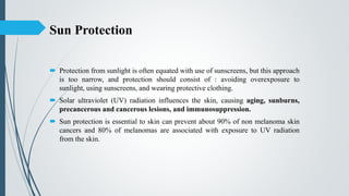 Sunscreen, Classifications, Sun Protection Factor(SPF), Regulatory aspects | PPTX