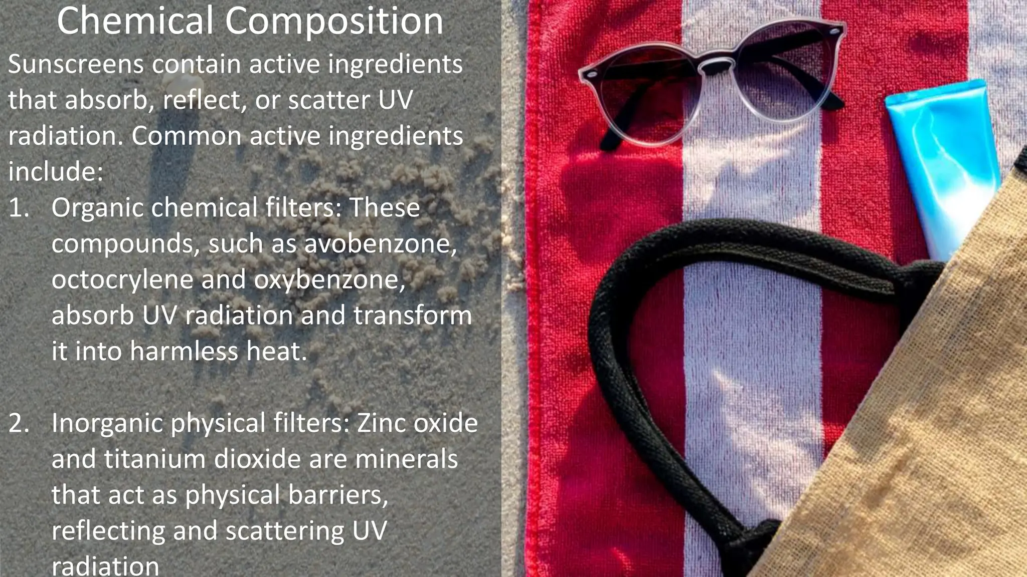 SUNSCREEN class 11 chemistry project ppt | PPTX