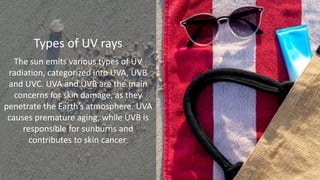 SUNSCREEN class 11 chemistry project ppt | PPTX