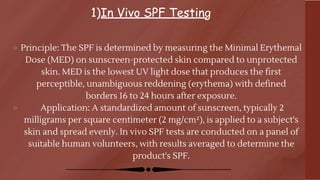 SUNSCREEN: Evaluation, Formulation, Types, Benifits | PDF