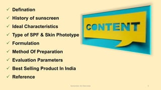 sunscreen a review.pptx | Skin Care | Beauty