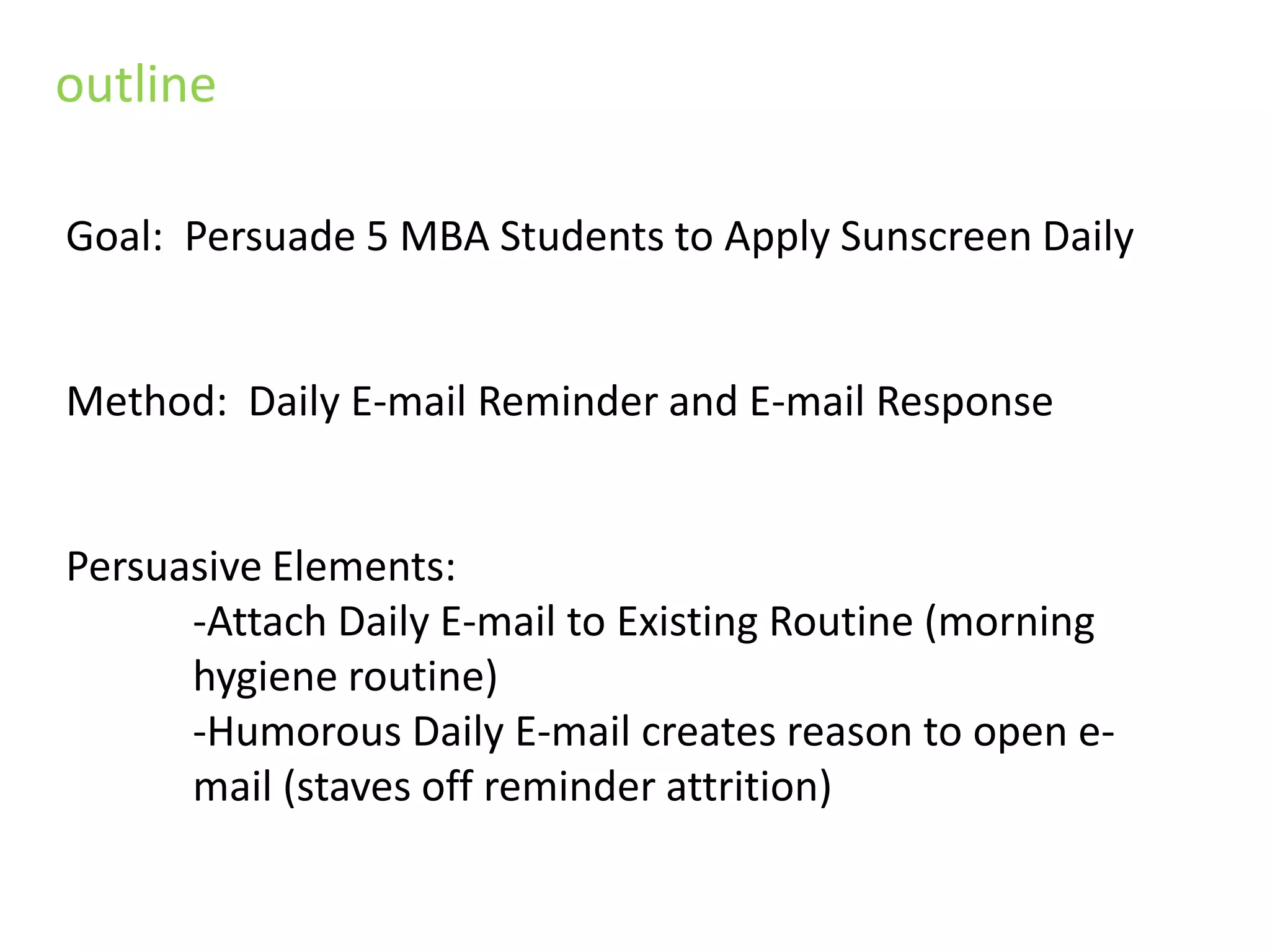 Sunscreen Project Final Presentation | PPT