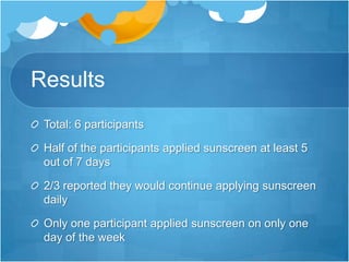 SunCast Sunscreen Project | PPT