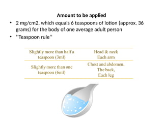 sunscreens types classification and method of apply | PPTX