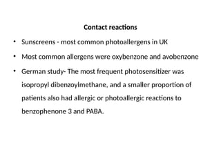 sunscreens types classification and method of apply | PPTX