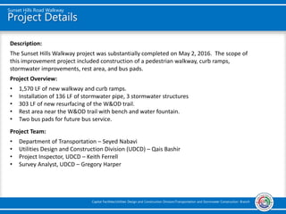 Sunset Hills Road Walkway | PPTX