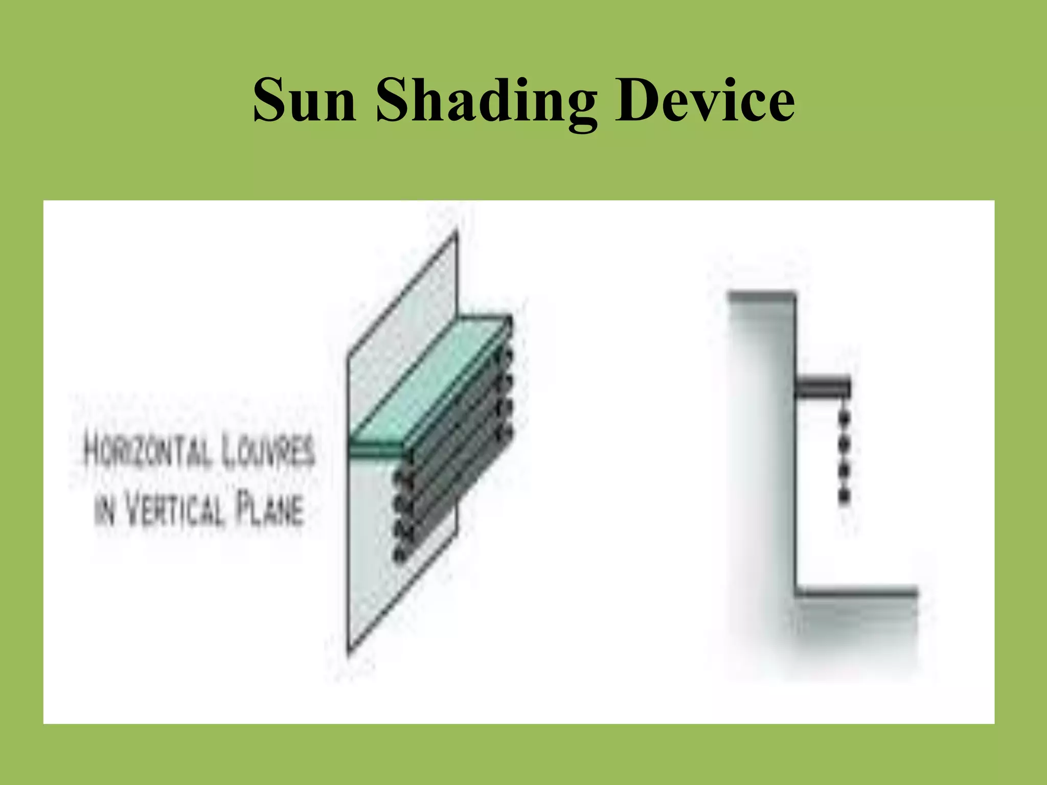 Sun shading device A | PPT