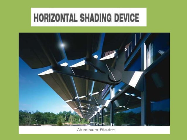 Sun shading device A | PPT