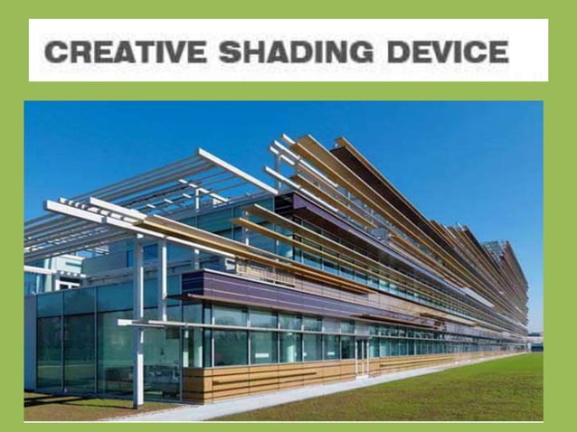 Sun shading device A | PPT