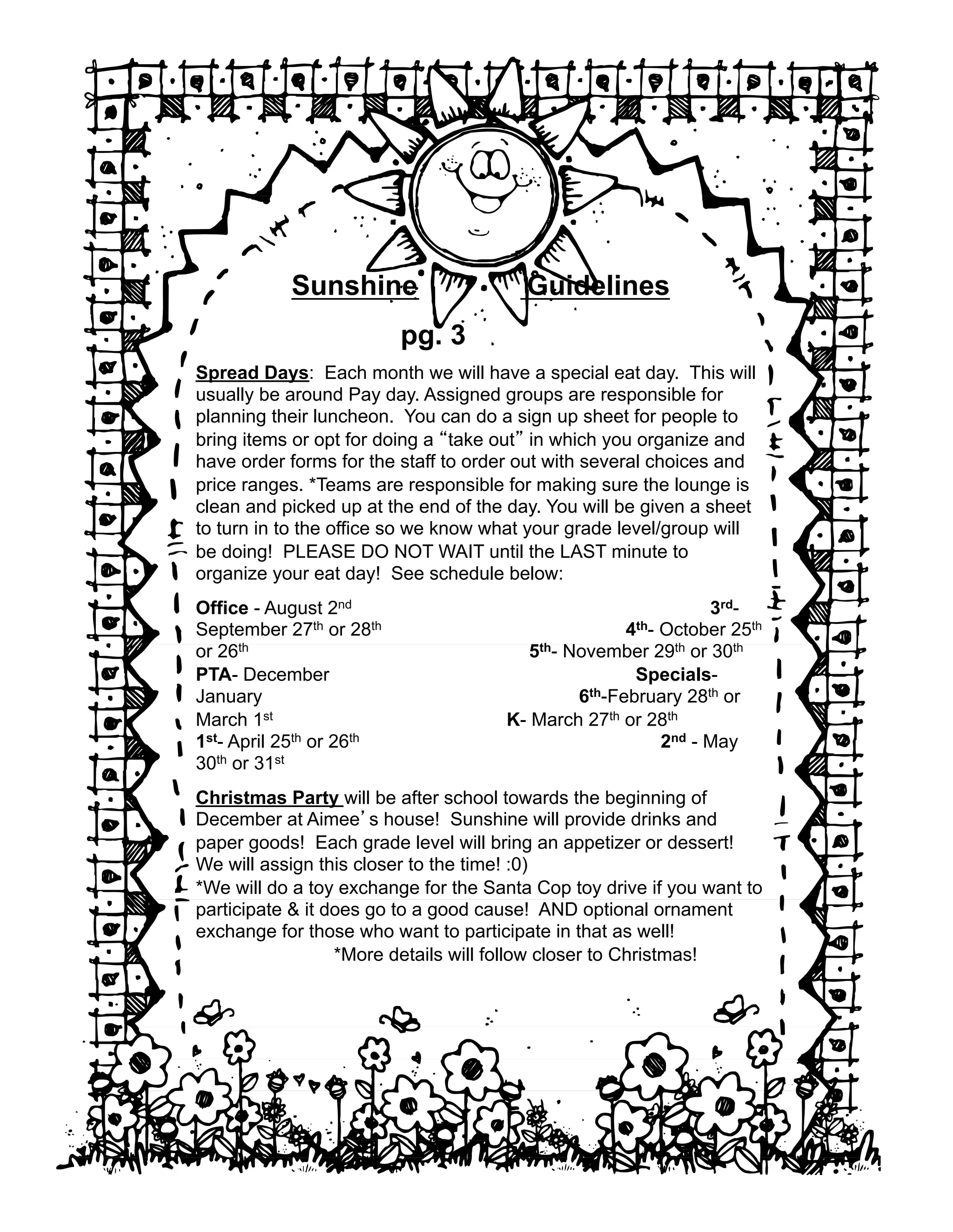 Sunshine committees 2012 | PDF