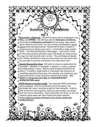 Sunshine committees 2012 | PDF