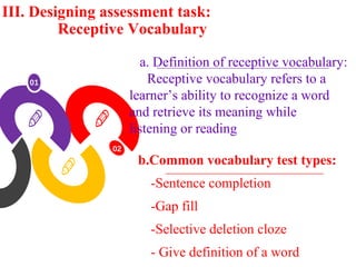 Sun shine group assessing vocabulary | PPT