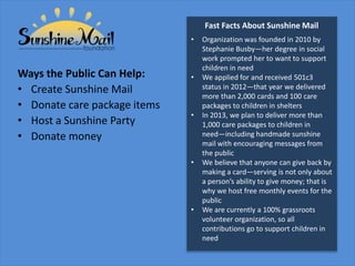 Sunshine Mail Presentation | PPT