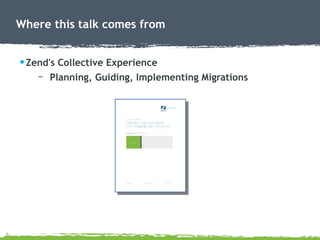 Sunshine php practical-zf1-zf2-migration | PPT