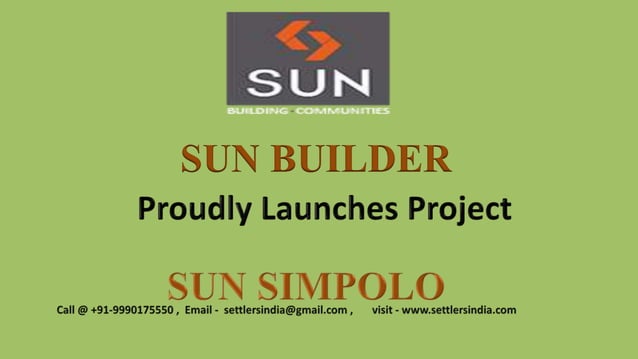 Sun Simpolo Bopal Ahmedabad - 9990175550 | PPTX