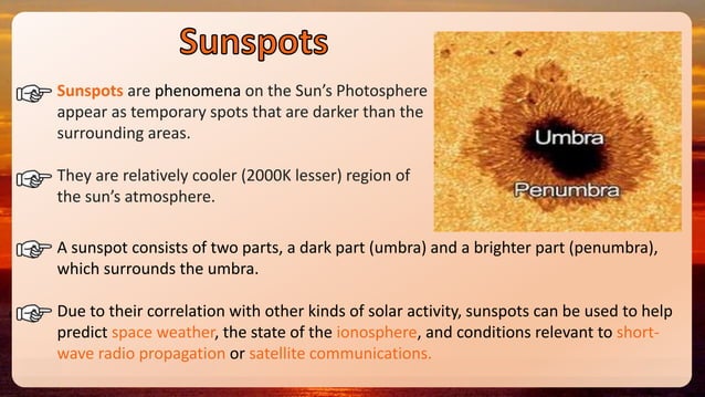 Sunspots.pptx This ppt is all about sunspots | PPTX