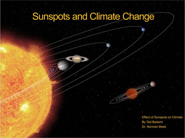 Sunspots and Climate Change | PPTX