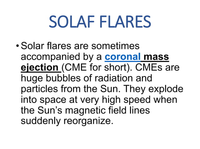 Sunspots and Solar Flares | PPTX