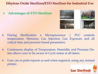 Sterilizer - Ethylene Oxide (ETO) | Steam (Autoclave) | Dry Heat ...