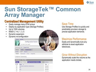 Sun storage tek 6140 customer presentation | PPT
