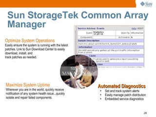 Sun storage tek 6140 customer presentation | PPT