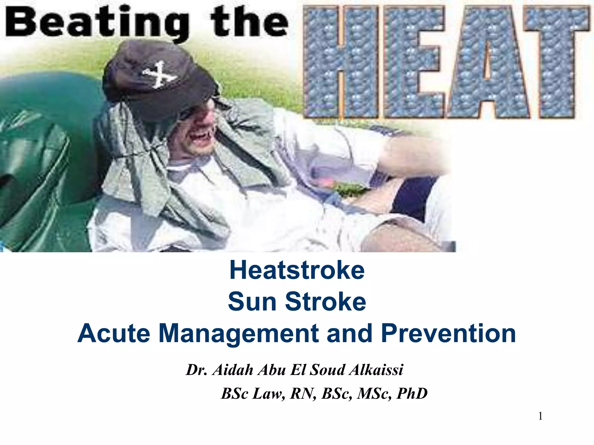 Sun Stroke and awareness | PPT
