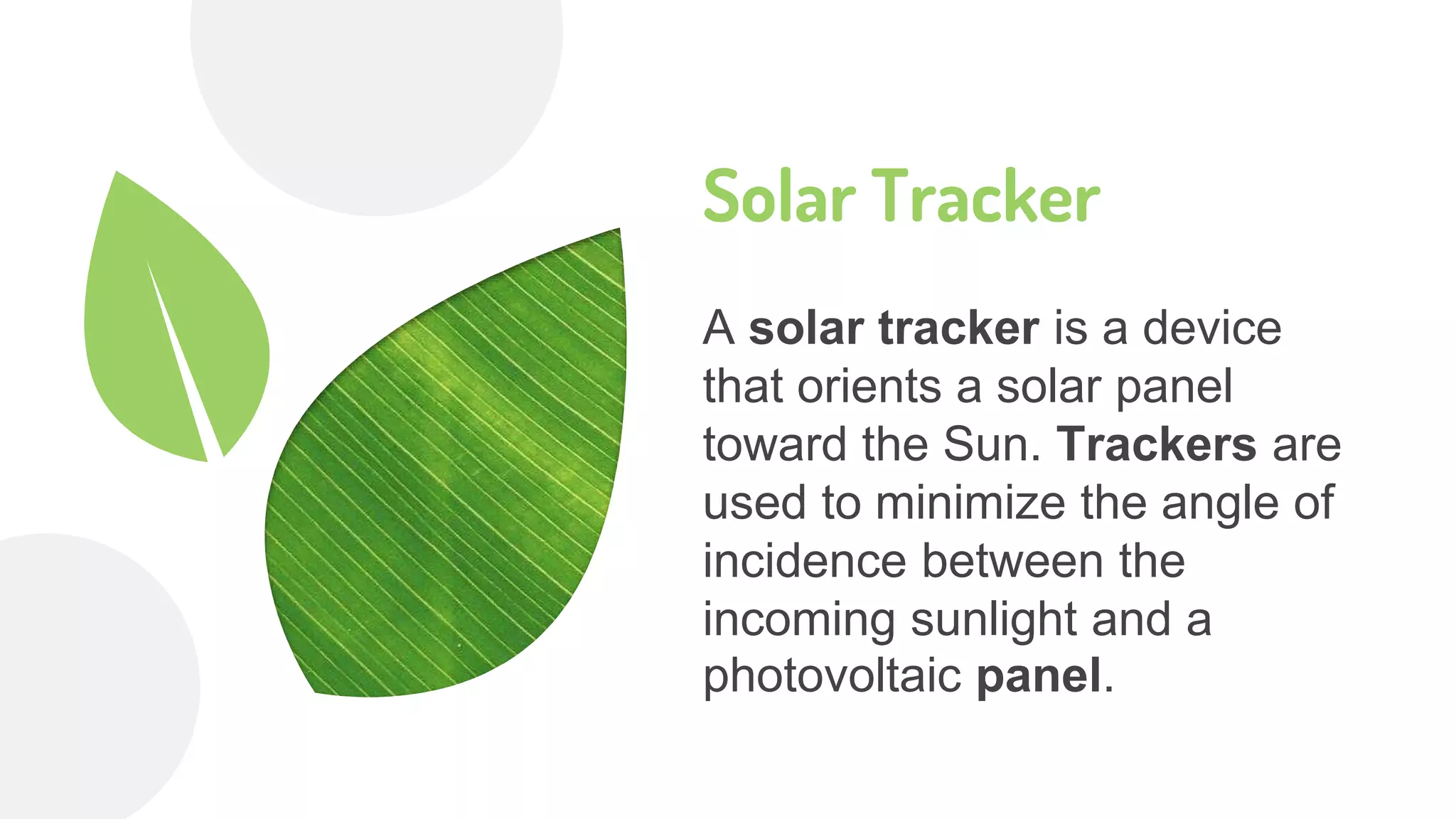 Sun tracking solar panel | PPTX