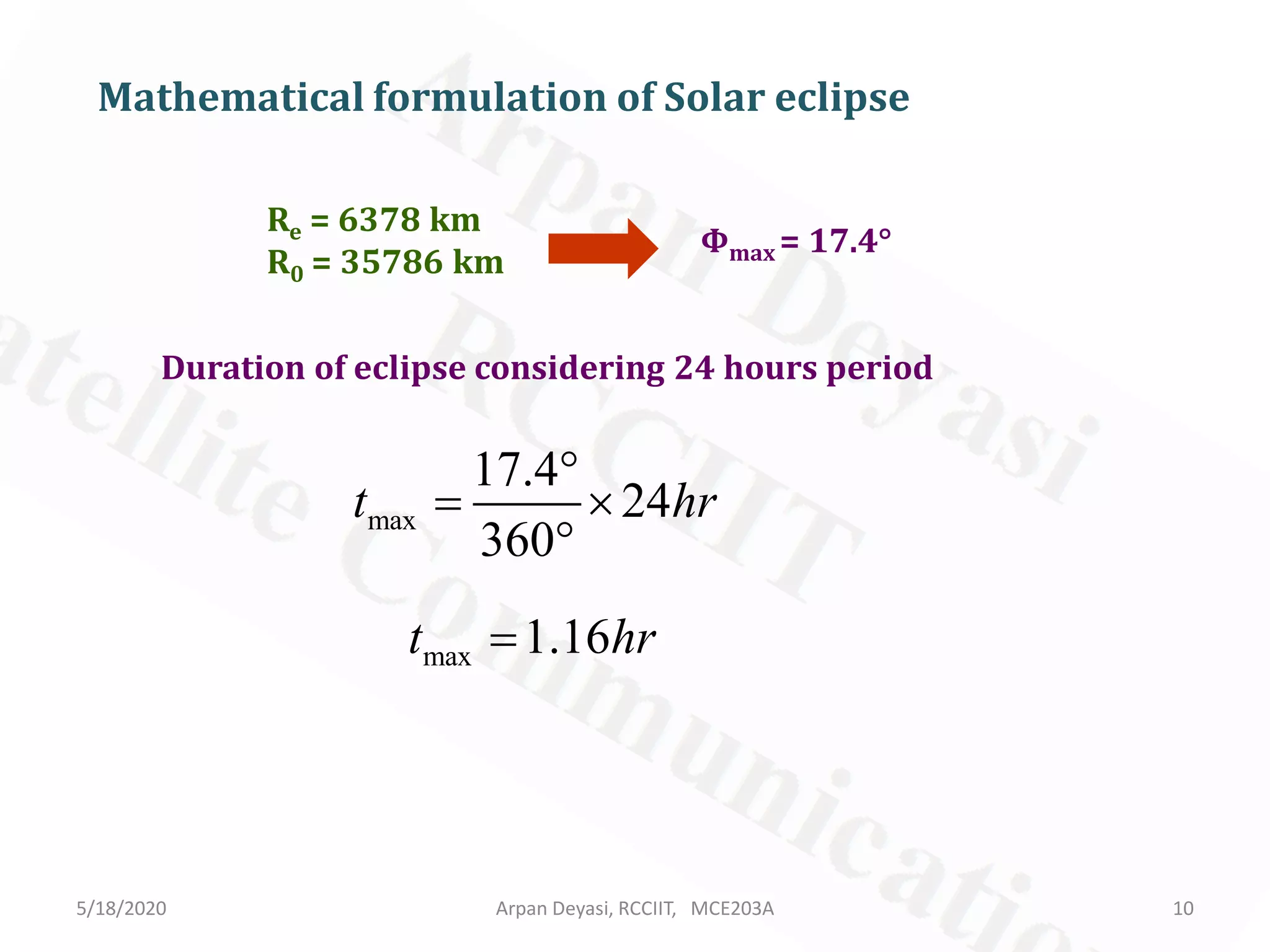Sun transit outage | PDF