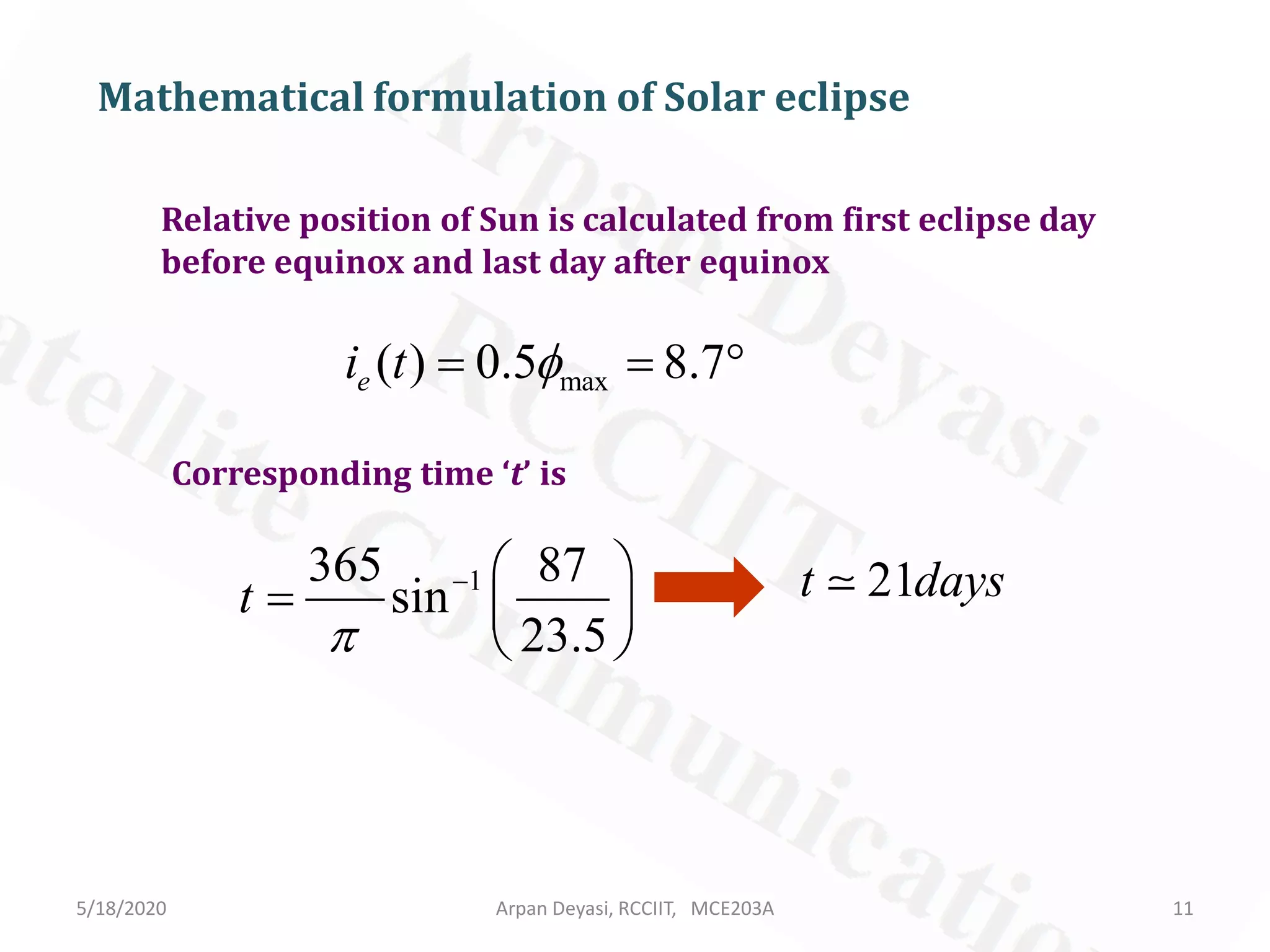 Sun transit outage | PDF