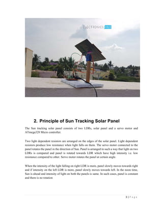 Sun trcking solar panel ekdm final report | PDF