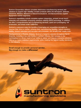 Suntron Brochure | PDF