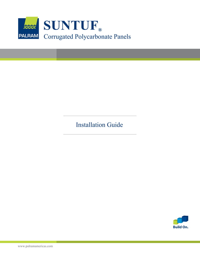 Suntuf installation guide | PDF