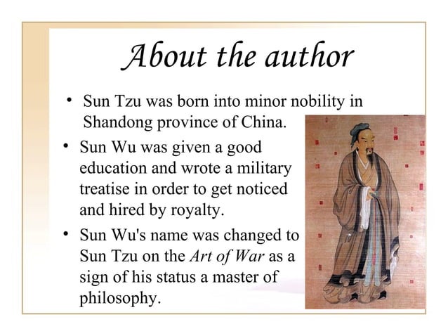 Sun tzu zhao yanan | PPT | Free Download