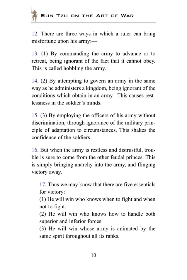 Sun Tzu Art Of War | PDF