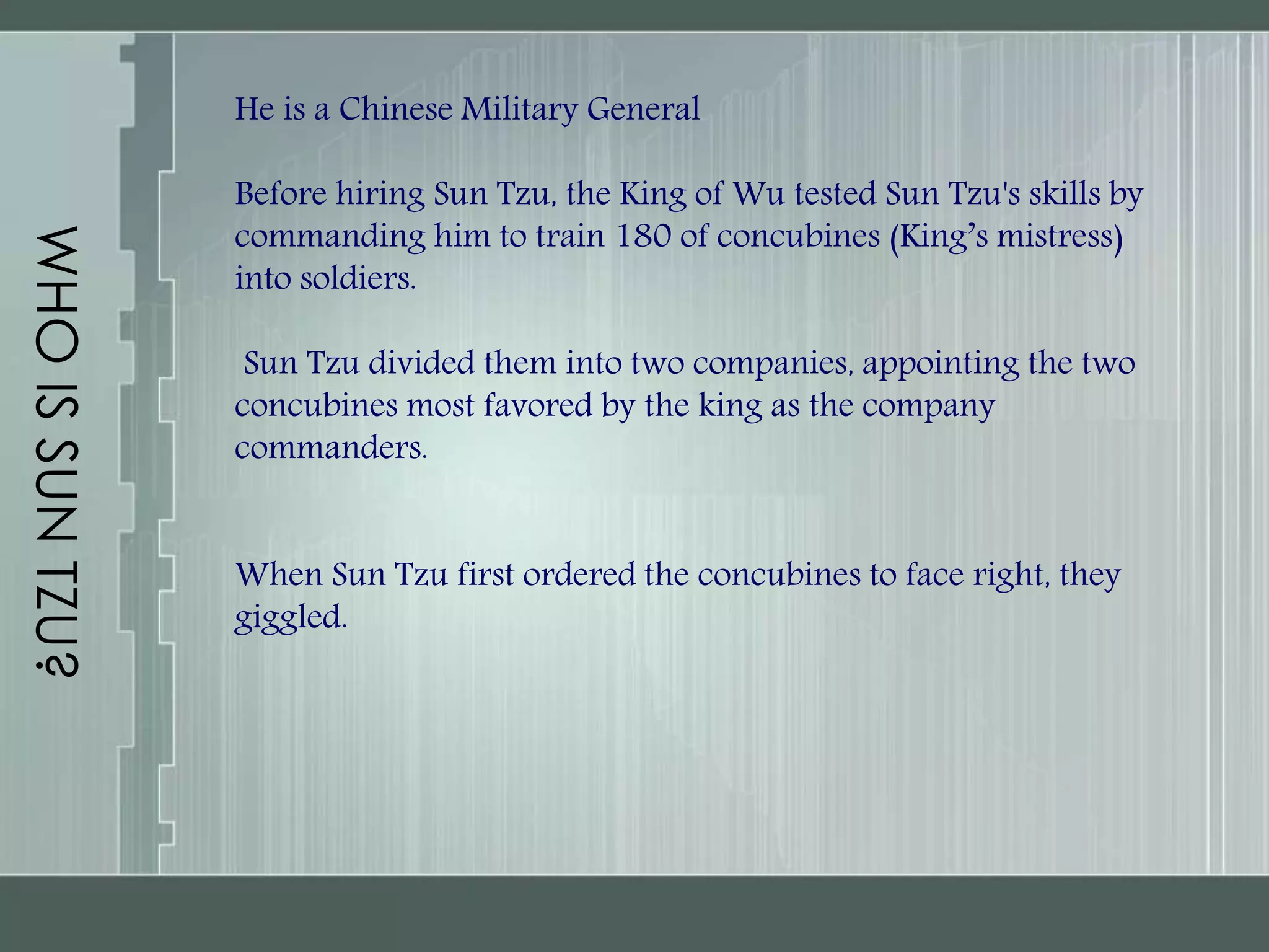 Sun tzu – the art of war | PPTX